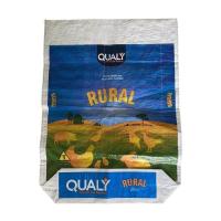 China Animal Feed Bag BOPP Printing Open Top Square Bottom Waterproof PP Woven Bag for Pet Food for sale