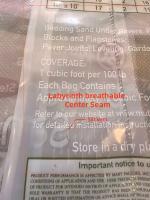 China Labyrinth breathable Heavy Duty PE Valve Bags with Center Seam for 50LB 22.7kg Paver Sand for sale
