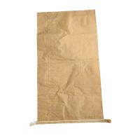 China 20kg Kraft Paper Bag with Open Mouth Sewn Bottom for Slag Remover Slag Collector Foundry Slag Packaging Custom Size Available for sale