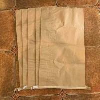 China 20kg Kraft Paper Bag with Open Mouth Sewn Bottom for Slag Remover Slag Collector Foundry Slag Packaging Custom Size Available for sale
