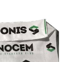 China AD Star PPW Laminated 50kg Cement Bag Square Bottom Coated Plastic Woven Valve Bag for sale