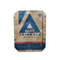 China AD Star PPW Laminated 50kg Cement Bag Square Bottom Coated Plastic Woven Valve Bag for sale