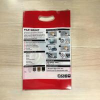 China 1kg 2kg Tile Grout Packaging Bag BOPA Laminated PE Pouch with Die Cut Handle for sale
