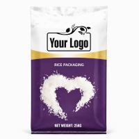 China Rice Bag 5kg 10kg 15kg 25kg Moisture Proof Bopp Laminated PP Woven Bags Gusset Side for Flour Rice Feed and Agriculture for sale