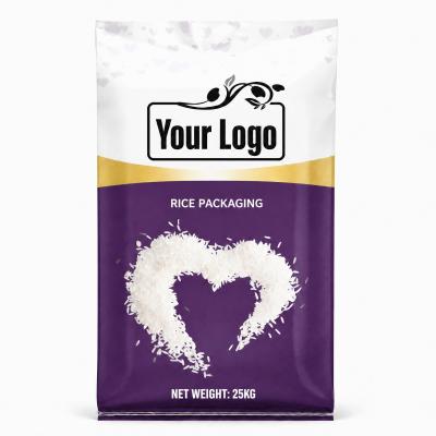 China Rice Bag 5kg 10kg 15kg 25kg Moisture Proof Bopp Laminated PP Woven Bags Gusset Side for Flour Rice Feed and Agriculture for sale