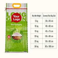 China BOPP Laminated PP Woven Moisture Proof Rice Bags 25kg 50kg Heavy Duty Polypropylene Valve Bags Waterproof Agricultural Grain for sale