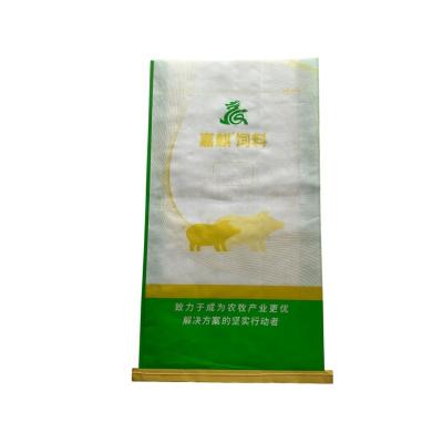 China Gravure Printing BOPP Laminated PP Woven Bags for Animal Feed for sale