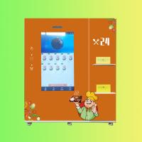 China Tomy Gacha Vending Machine Food Kiosk with Inbuilt Microwave 300-800 Capacity for sale