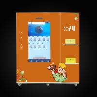 China 21.5 Inch Touch Screen Food Vending Machine 60-200 Servings 6000W Dual Microwave for sale