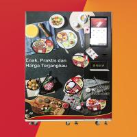 China 21.5 Inch Bento Vending Machine 360 PCS Capacity 400W for Shopping Malls for sale