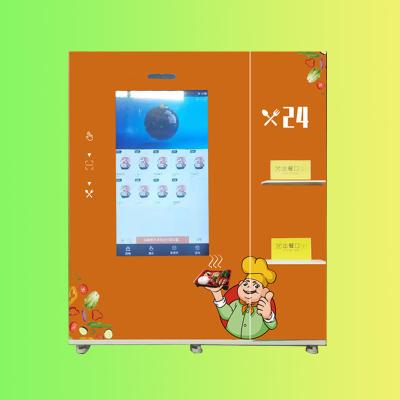 China Heated Hot Food Pizza Hamburger Sandwich Vending Machine Automatic With Touch Screen for sale