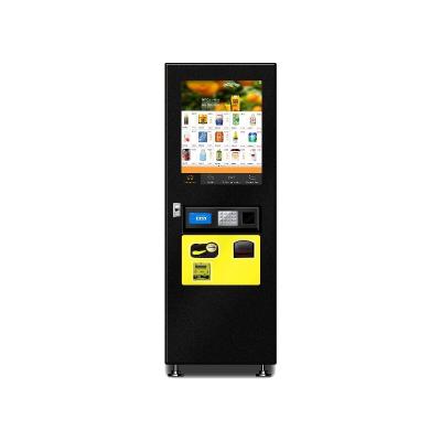 China YUYANG 21.5 Inch Touch Screen Vending Machine 110-220V 60-200 Servings Food Coffee Ice Cream for sale