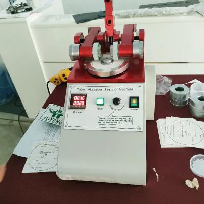 China ASTM D1175 Taber Abrasion Tester 60/72 Rpm Rubber Leather Wear Resistance Tester for sale