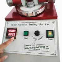 China ASTM D1175 Taber Abrasion Tester 60/72 Rpm Rubber Leather Wear Resistance Tester for sale