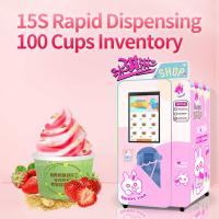 China Self Service Smart Fully Vending Ice Cream Maker 24-Hour Touch Screen Soft for sale