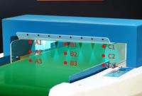 China OBM 160kg Conveyor Metal Detector for Food Textile Garment Needle Detection 560mm Width for sale