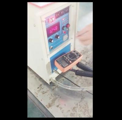 China 1600 Degree 380V Automatic Industrial Induction Melting Furnace 60KW PLC Control for sale