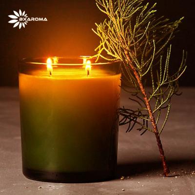 China ODM Round Lemon Scented Aromatherapy Candle - Custom Glass Cup Design for Decoration & Gifts for sale