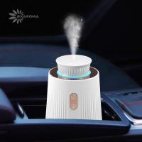 China DC5V1A/1.5W Car Scent Diffuser with 10ml Essential Oil Capacity and 7-Color LED Options for sale