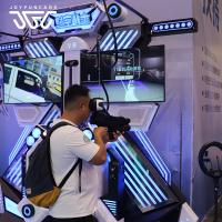 China Commercal Double Seat VR Shooting Game Machine Virtual Reality Gun Games for sale
