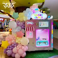 China Flower Shapes Cotton Candy Floss Vending Machine Full Automatic Commercial Use for sale