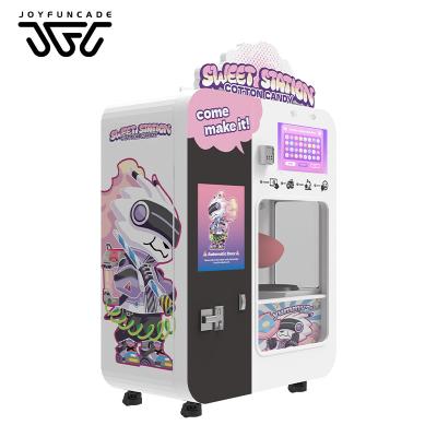China Fully Automatic Commercial Cotton Candy Vending Machine With Three Payment Module for sale