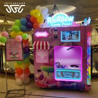 China Customizable Flower Cotton Candy Vending Machine With Smart Robot Operation for sale