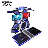 China Dual-screen synchronized two-player VR standing Platform arena equipped with turbine lighting and wireless overhead bracket for sale
