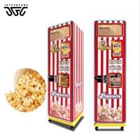 China 220V Coin Bill Operated Popcorn Vending Machine 50x44x166cm for sale