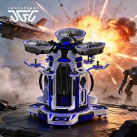 China Immersive 3-Person VR Flight Simulator 360° Motion Rotation Space Battle Machine Next-Gen VR Flight Simulator with 4D Wind Effects for sale