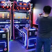China 4-Player Gun Game King Shooting Arcade Machine Commercial Bottle Shooting Ticket Redemption Game Deluxe Bottle Shoot Arcade Simulator with 75-Inch Screen for sale