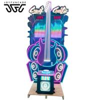 China CrazyGuitar Hammer Arcade Machine Arcade Boxing Punch Machine Commercial Electronic Strength & Punching Tester  Deluxe Strength Machine 3M Tall Rock Theme Hammer Strike Game for Bars & FECs for sale
