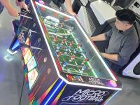 China Coin-Operated Table Football Arcade Machine 2-Player Commercial Foosball Soccer Table Premium Electronic Foosball Table Commercial Arcade Football Simulator for Amusement Centers for sale