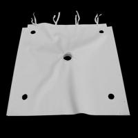 China High Flow Rate Filter Press Fabric Plate And Frame Filter Cloth Sewn Or Heat Sealed Edges for sale