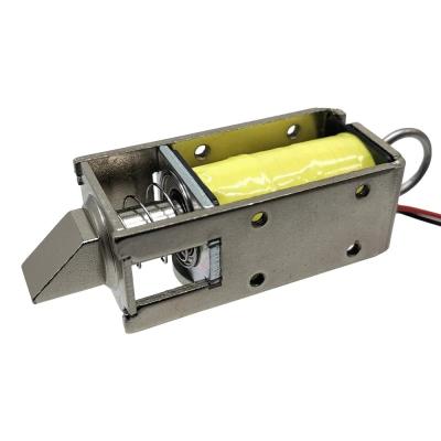 China U1054-1g 5V 12V 24V DC Normally Closed Mini Open Frame Push Pull Solenoid Cabinet Lock for sale