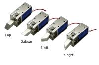 China U1054-1D-B Solenoid Door Lock for Storage Cabinet 10mm Stroke B Insulation Class Electroplating for sale