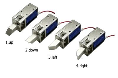 China U1054-1D-B Solenoid Door Lock for Storage Cabinet 10mm Stroke B Insulation Class Electroplating for sale