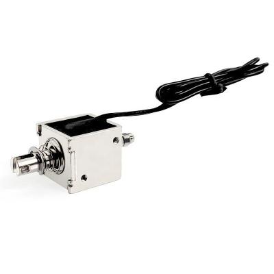 China Solenoid Electromagnet Push Pull Type U-0826B Thrust Force Open Frame Linear Solenoid Electric Magnet Lifting Sucker for sale