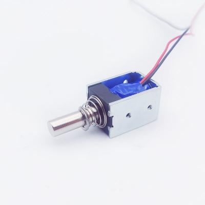 China Fast Switching Speed Stroke 3mm DC 8V Mini Push Pull Bistable Solenoid for sale