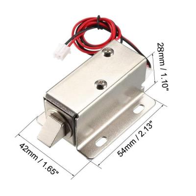 China Open Frame Electric Safety Cabinet Lock 12v DC Electrical Control Solenoid Express Parcel Locker Electromagnetic Lock 24v for sale
