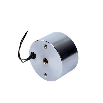 China Mini Round Electromagnet 500N Holding Force DC 12v 24v Waterproof IP65 Custom Solenoid for Machining for sale