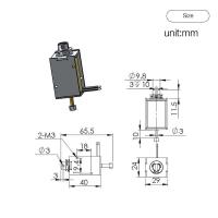 China Miniature Push Pull Solenoid 10mm Stroke 12v 24v Dc Power Supply Threaded Mount Hole Metal Frame for sale