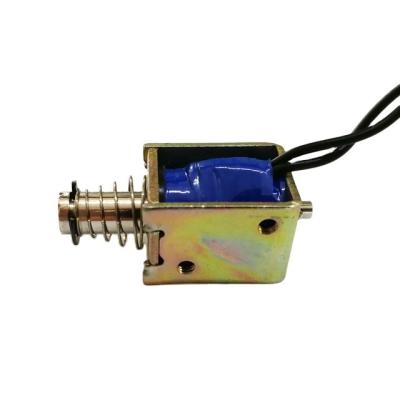 China DC 12V 24V Stroke 4mm Micro Linear Push Type Solenoid for sale