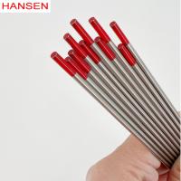 China WT20 Red Tip Tungsten Electrode 2% Thoriated TIG Welding Rod , Red Head Tungsten Needle ，Tungsten Welding Tip ，Tungsten Pin ，Tungsten Bar，Diameter 0.5~25mm for sale