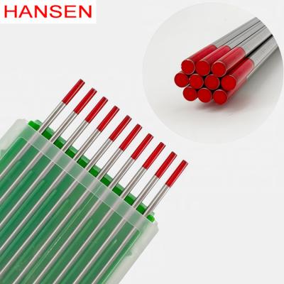 China WT20 Red Tip Tungsten Electrode 2% Thoriated TIG Welding Rod , Red Head Tungsten Needle ，Tungsten Welding Tip ，Tungsten Pin ，Tungsten Bar，Diameter 0.5~25mm for sale