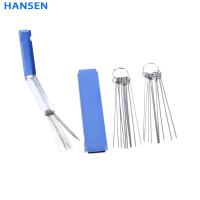 China Stainless Steel Welding Torch Tip Cleaner Needle Set ，DEM TC-1213 High Quality 13 in 1 Soldering Cutting Welding Accessory Torch Nozzle Tip Cleaner ，Gas Cutting Nozzle Jet Cleaning Needles for sale