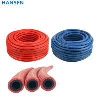 China Oxygen Acetylene Welding Hose ，Oxy Acetylene Hose ，Factory Direct 8mm 10mm Red Green Twin Oxygen Acetylene Welding Rubber Hose 20Bar 300PSI ISO3821 Grade R Flexible Explosion Proof Gas Cutting Hose for sale