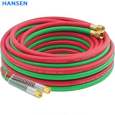 China Acetylene Hose ，Dual Color Rubber Industrial Gas Hose for Torch ,Oxygen Acetylene Welding Hose ，twin Welding Hose ，welding gas hous for sale