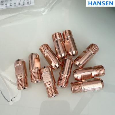 China Submerged Arc Welding Contact Tip ，SAW Contact Tip ，M14*1.5 Submerged Arc Contact Tip ，Factory supply M15*1.5 submerged arc welding contact tip , pure copper & chrome zirconium copper optional for sale
