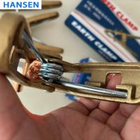 China Pure Brass A‑Type Welding Ground Clamp 300A 500A 800A , Welder Earth Clip , Heavy Duty Copper Body Ground Cable Clamp for MMA MIG TIG ARC Welding Machine Earthing Connection for sale